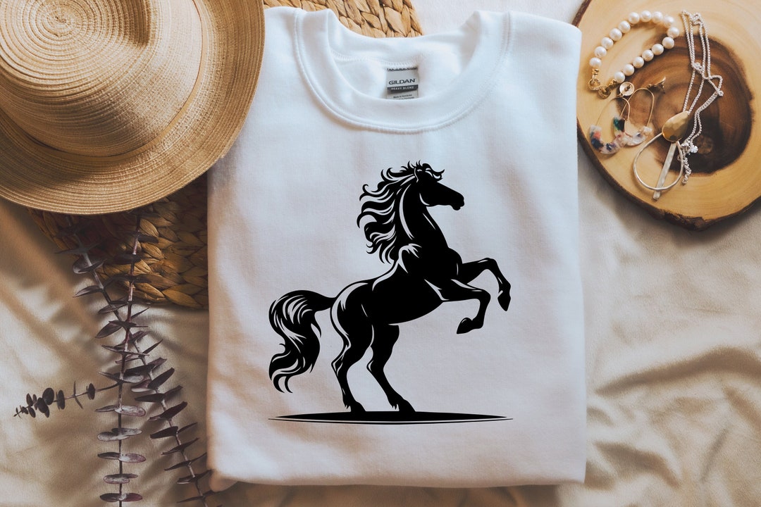 Horse Svg Png, Stallion Svg, Horse Silhouette Svg, Rearing Horse Svg ...
