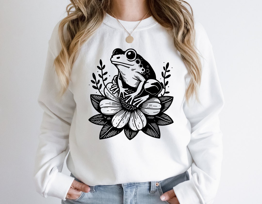 Frog Svg Png, Floral Frog Svg, Animal Svg, Animal Png, Cute Animal ...