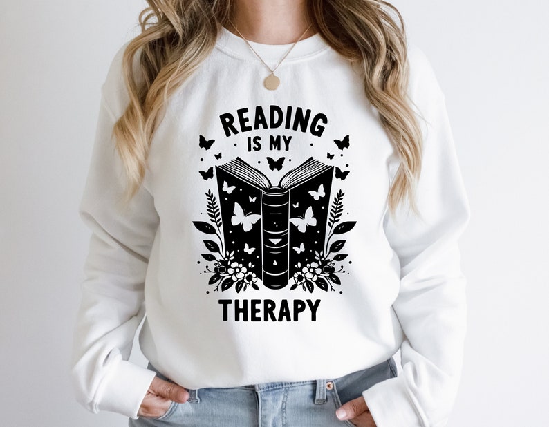 Reading is My Therapy Svg Png, Therapy Svg, Therapy Png, Therapy Quote ...