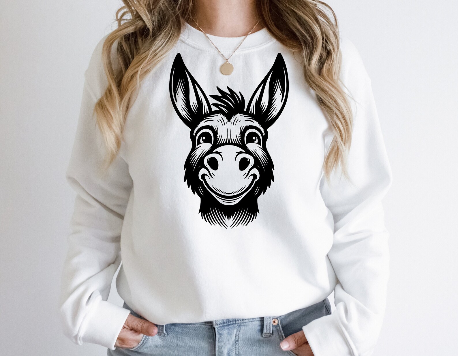 Donkey Svg Png, Animal Svg, Cute Donkey, Funny Donkey, Farm Animal Svg ...