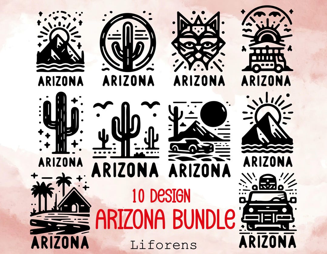 Arizona Bundle Svg , Arizona State Svg, Arizona Outline Svg, Arizona ...