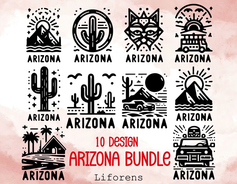 Arizona Bundle Svg , Arizona State Svg, Arizona Outline Svg, Arizona ...