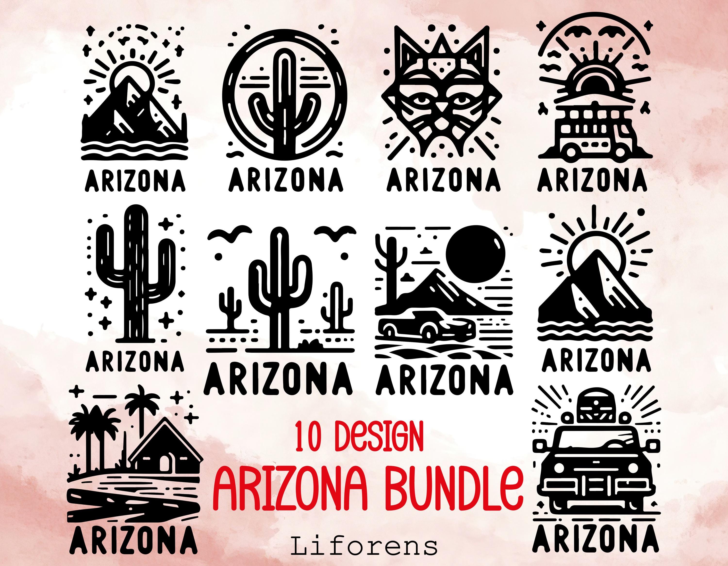 Arizona Bundle Svg , Arizona State Svg, Arizona Outline Svg, Arizona ...