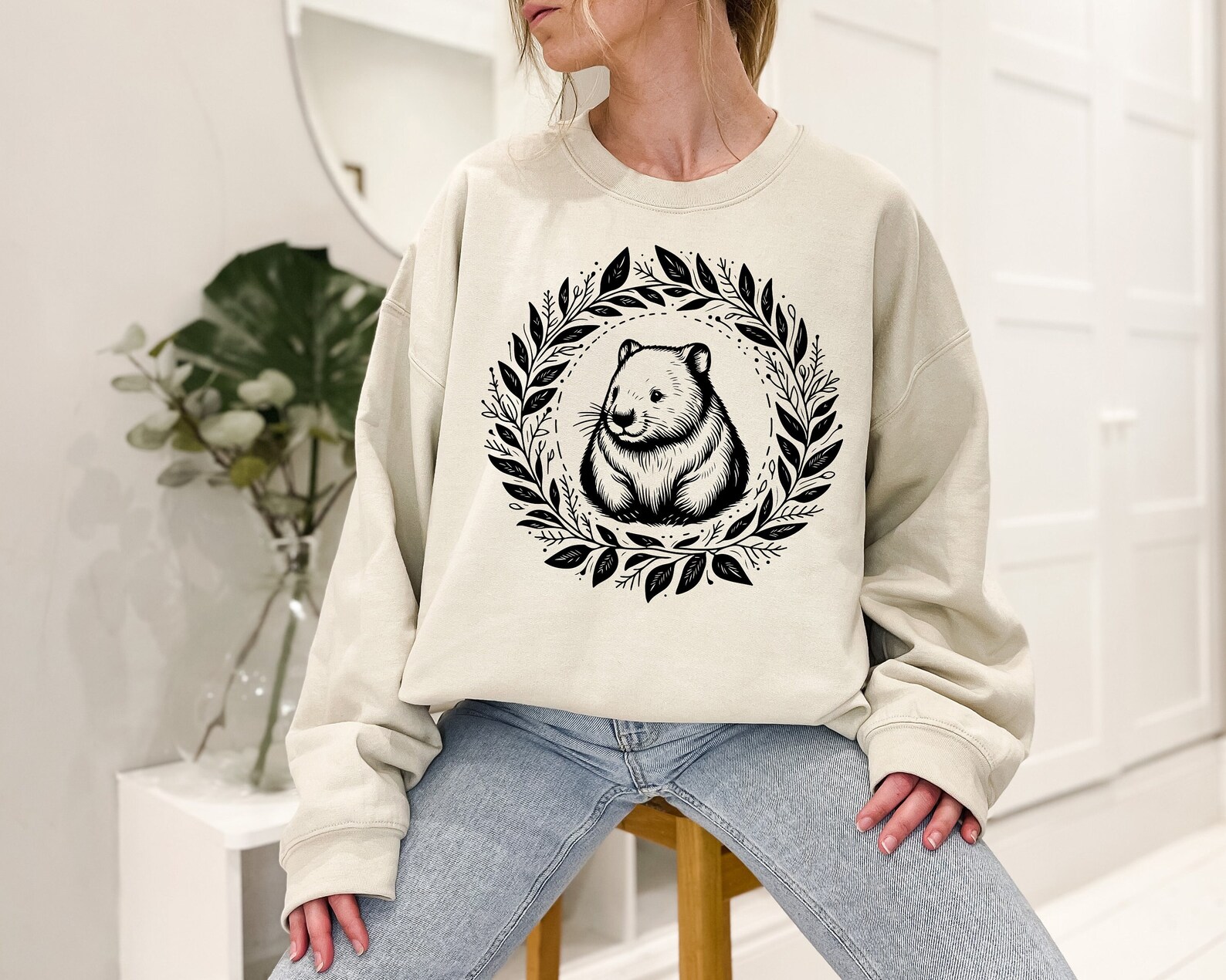 Wombat Svg Png, Animal Svg, Animal Png, Wombat Flowers Svg, Wombat ...