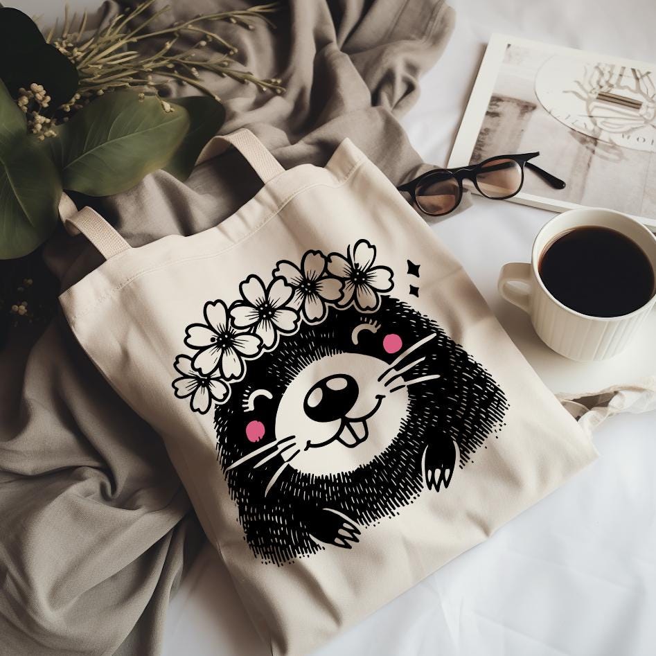 Mole Svg Png, Mole With Flowers, Animal Svg, Cute Mole, Peeking Mole ...