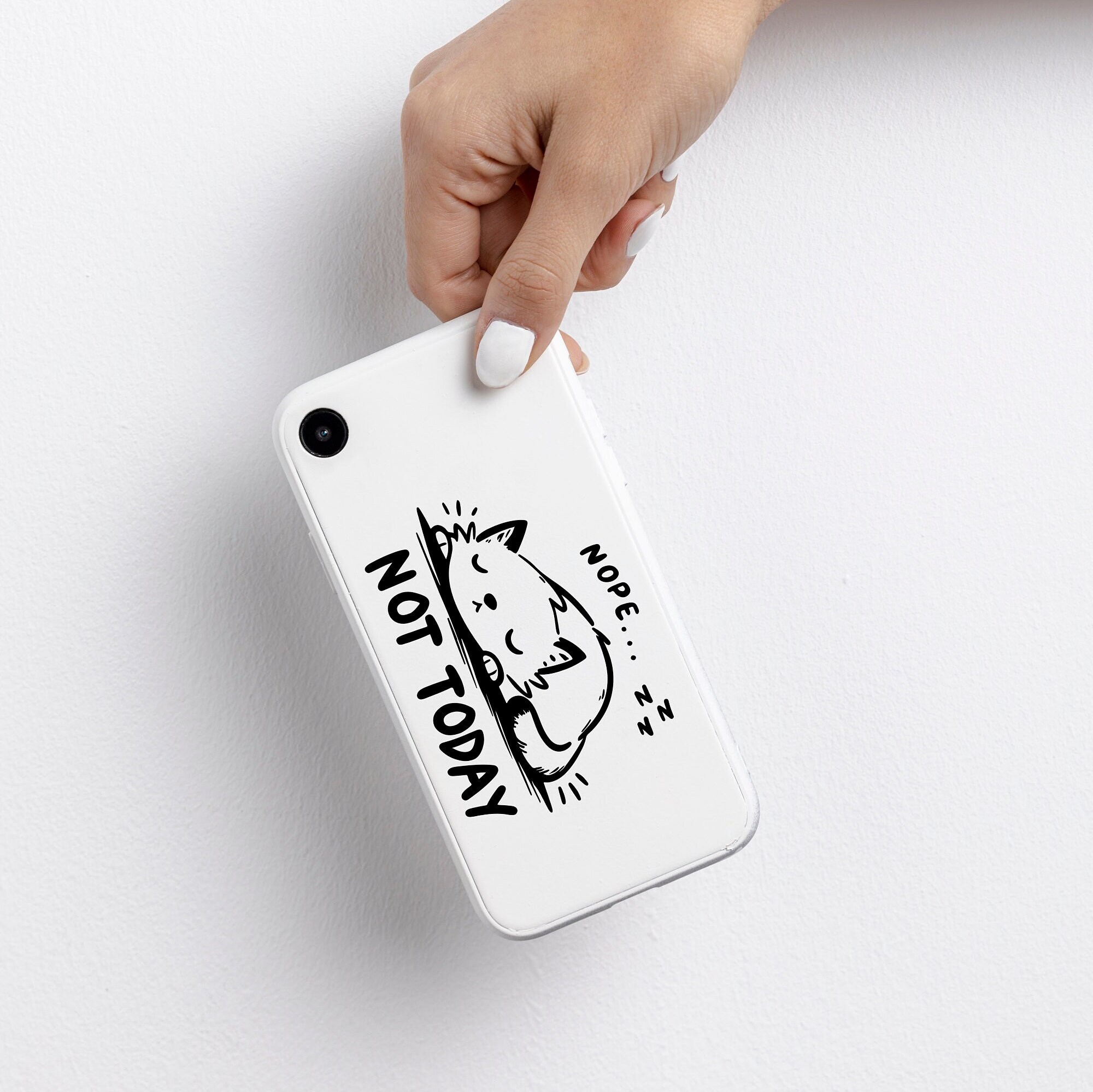 Nope Not Today Svg Png, Lazy Cat Svg, Sarcastic Svg, Funny Cat Svg ...