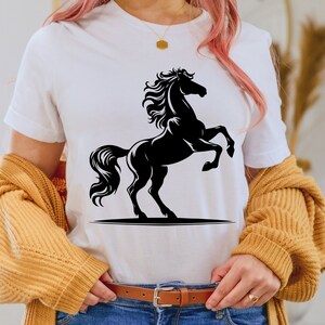 Horse Svg Png, Stallion Svg, Horse Silhouette Svg, Rearing Horse Svg ...