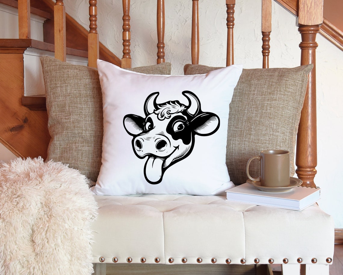 Vache Svg Png, Svg Animal, tête de vache, Svg visage de vache, vache ...