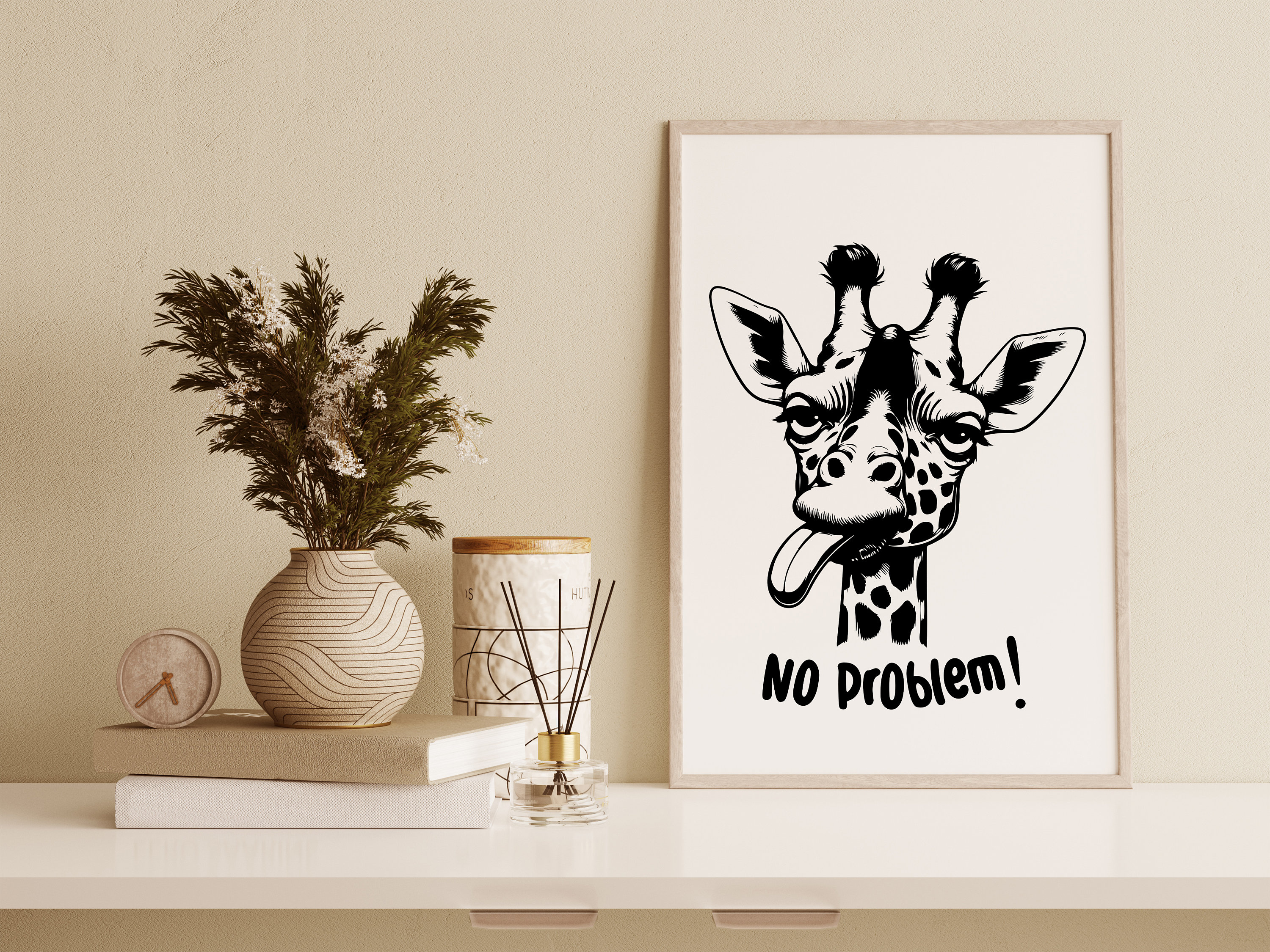Giraffe Svg Png, No Problem Svg, Safari Svg, Giraffe Cut Files, Giraffe ...