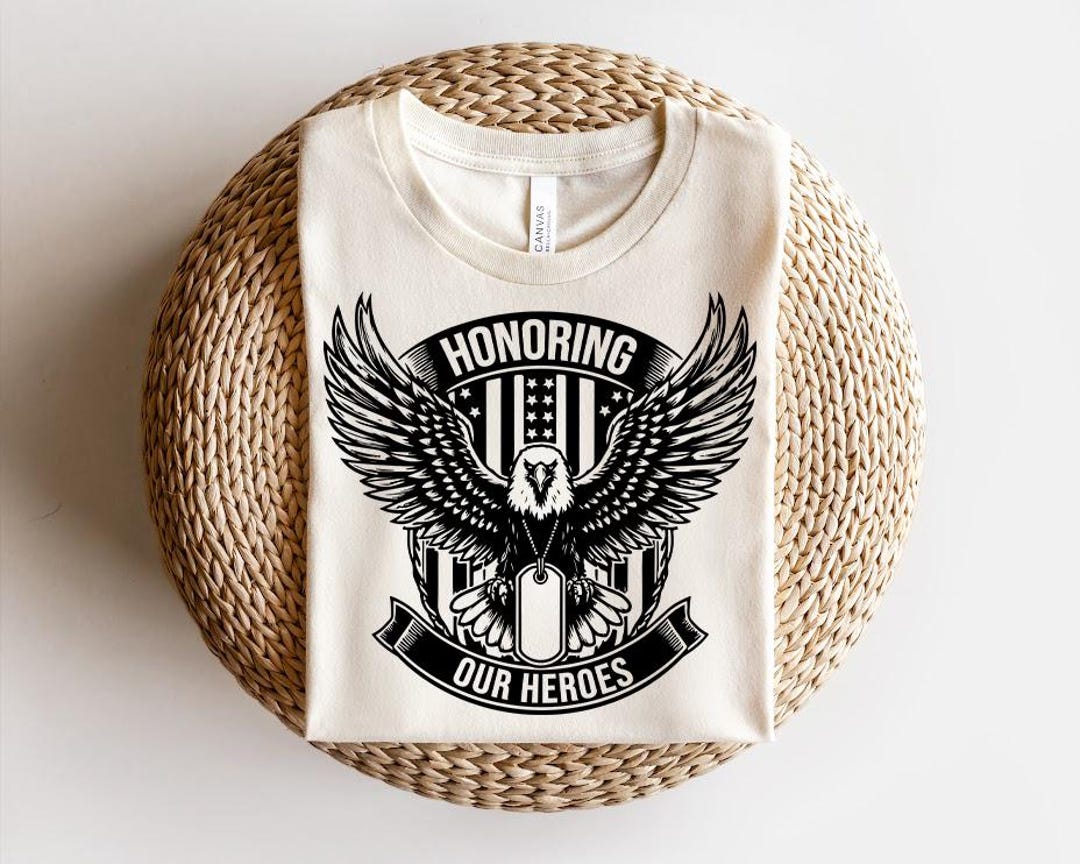 Honoring Our Heroes Svg Png, Remember Their Sacrifice Svg, Eagle Svg ...