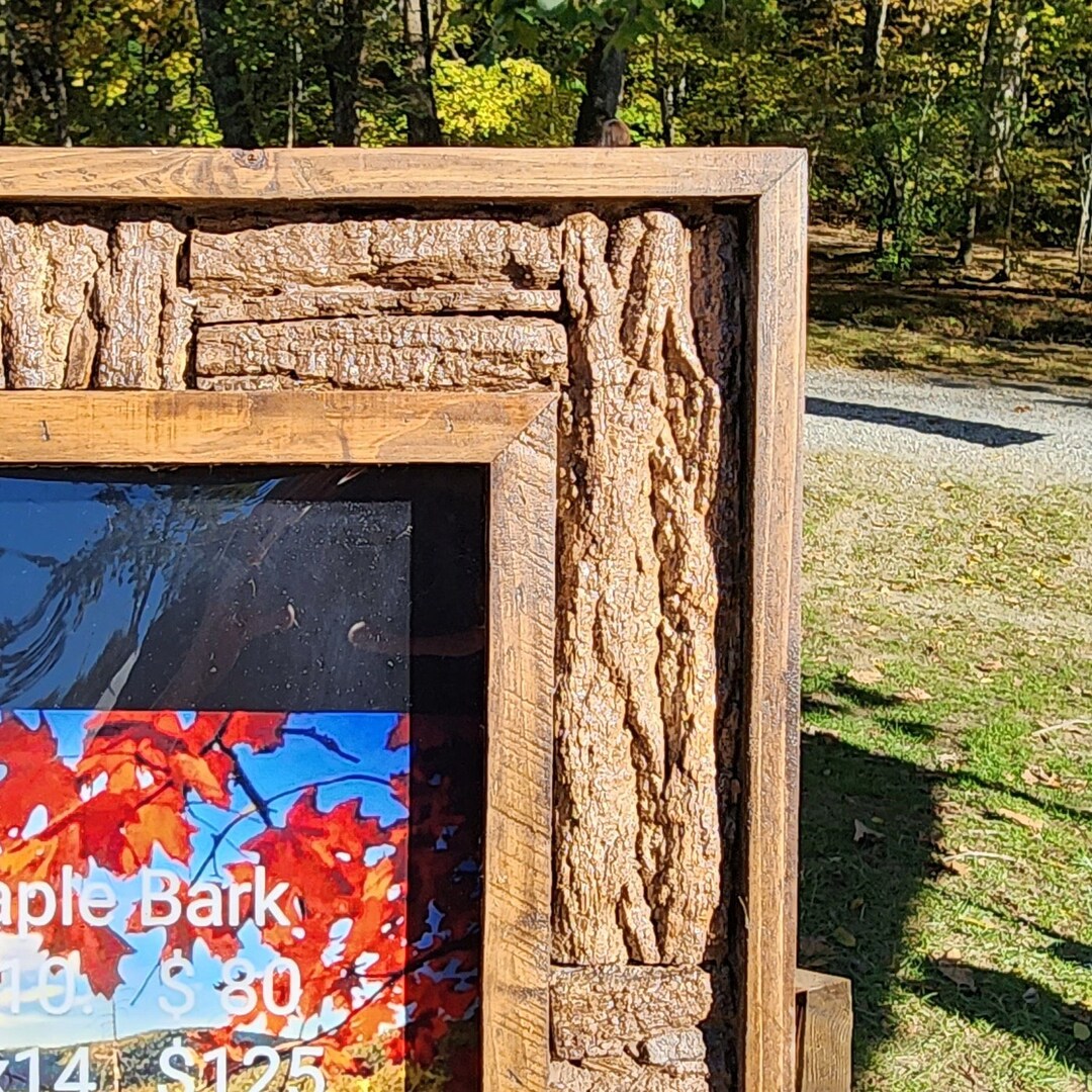 Maple Bark Picture Frame: A Rustic and Stylish Way to Add Nature to ...
