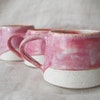 Pink Hue Swirl Handmade Ceramic Mug wheel Thrown Pink Handmade Mug Pink ...