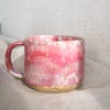 Pink and White Handmade Cup | Handmade Ceramic Mug | Wheel Thrown ...