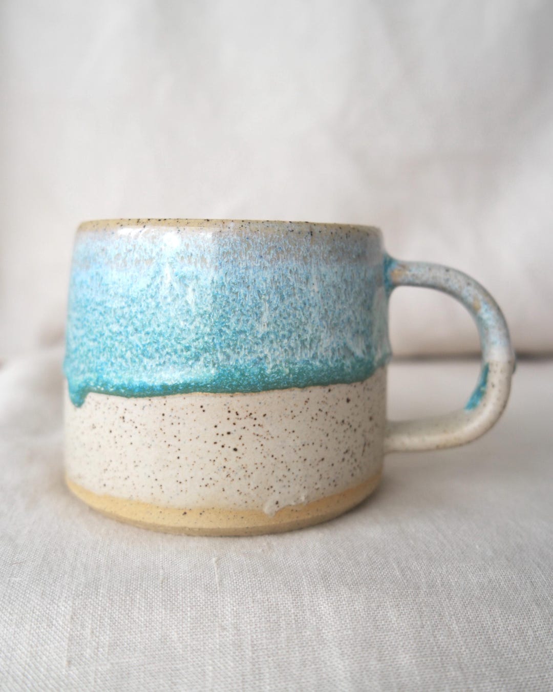 Rustic Blue Hue Handmade Ceramic Mug ** SECONDS (wheel Thrown) | Blue ...