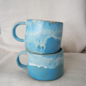 Blue Coffee Mug | Ceramic Mug Blue | Handmade Ceramic Mug | Blue ...
