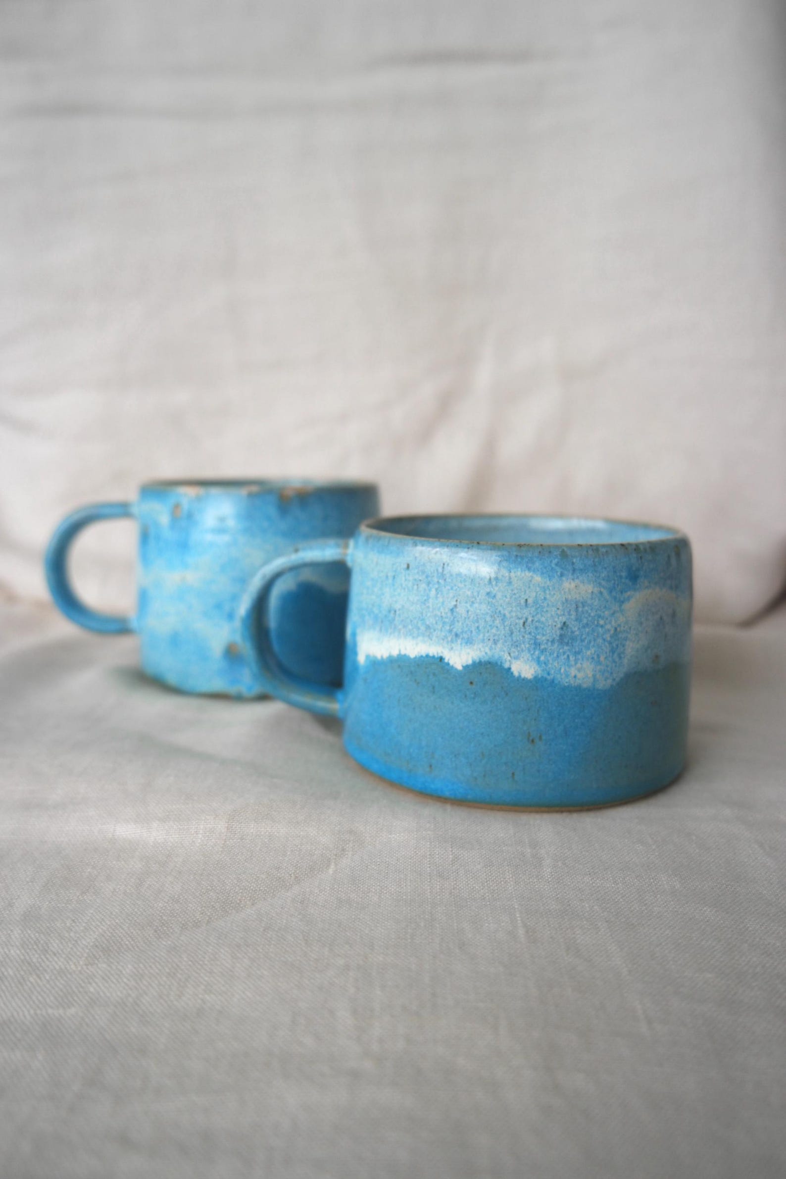 Blue Coffee Mug | Ceramic Mug Blue | Handmade Ceramic Mug | Blue ...