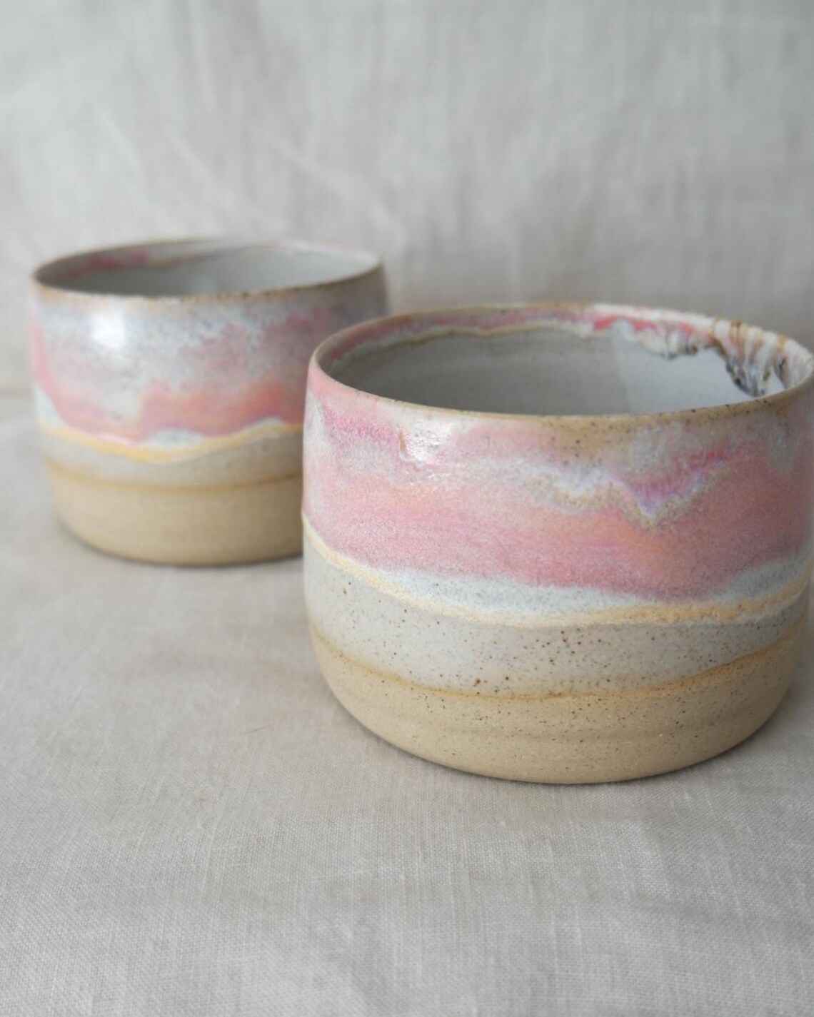 Ceramic Cups Set | Handmade Cup Set | Wheel Thrown Pottery Keep Cups ...