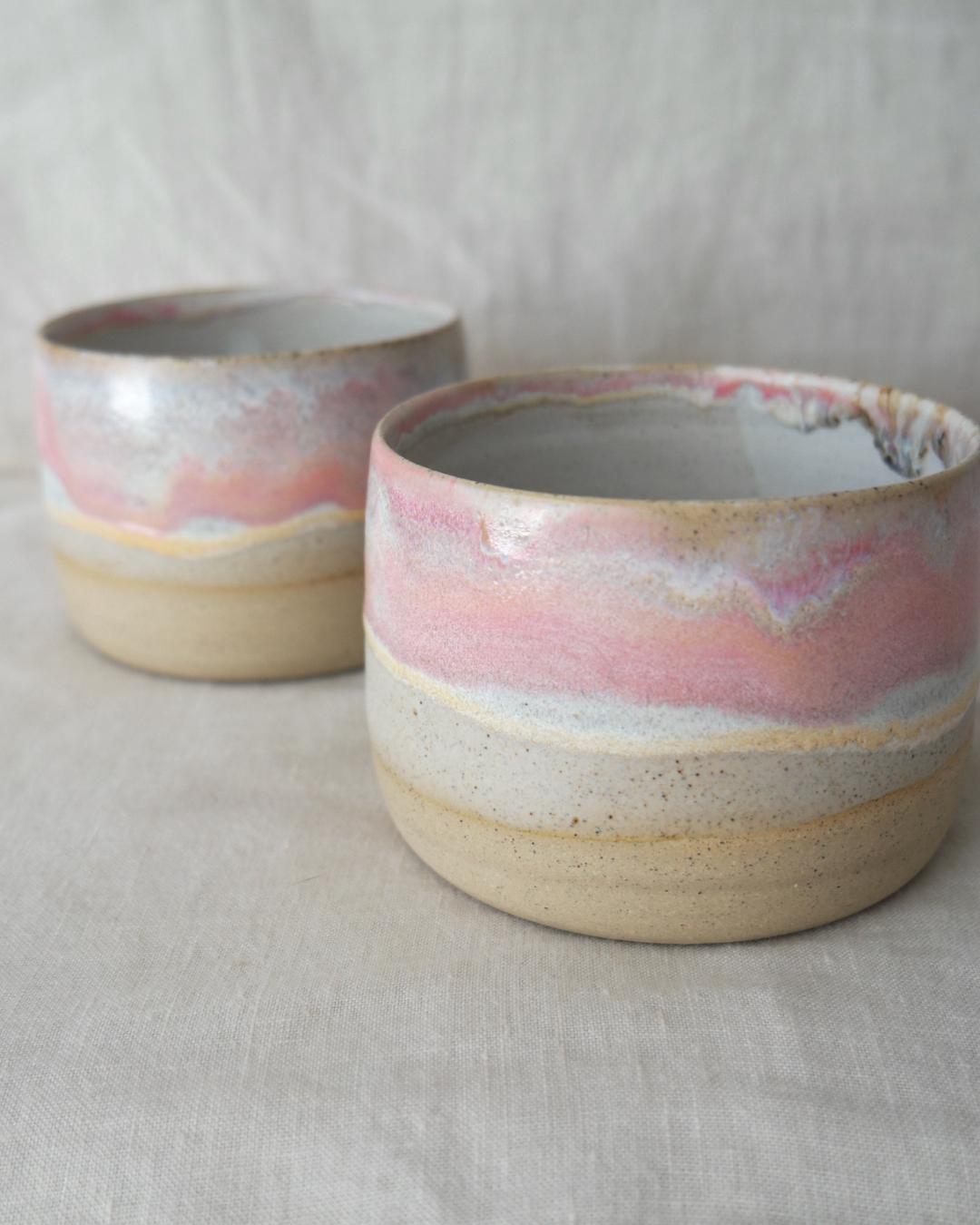 Ceramic Cups Set | Handmade Cup Set | Wheel Thrown Pottery Keep Cups ...