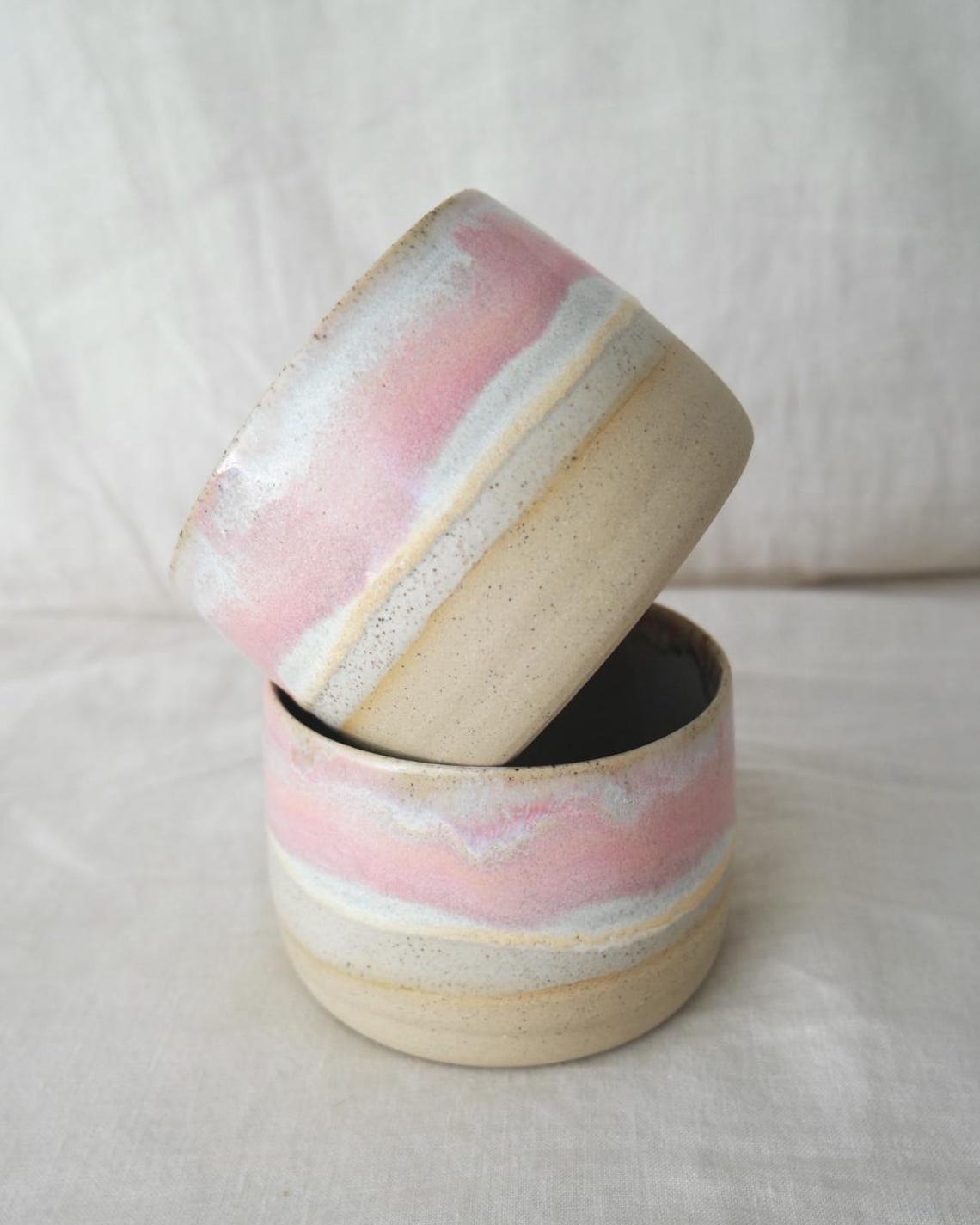 Ceramic Cups Set | Handmade Cup Set | Wheel Thrown Pottery Keep Cups ...