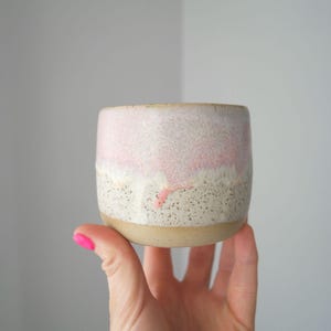 Pink and White Handmade Cup | Handmade Ceramic Mug | Wheel Thrown ...