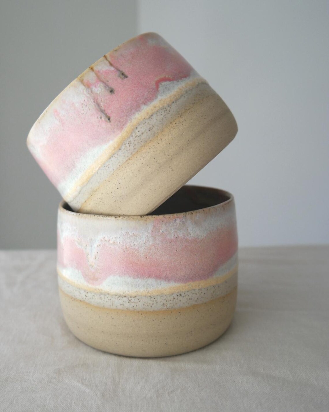 Ceramic Cups Set | Handmade Cup Set | Wheel Thrown Pottery Keep Cups ...
