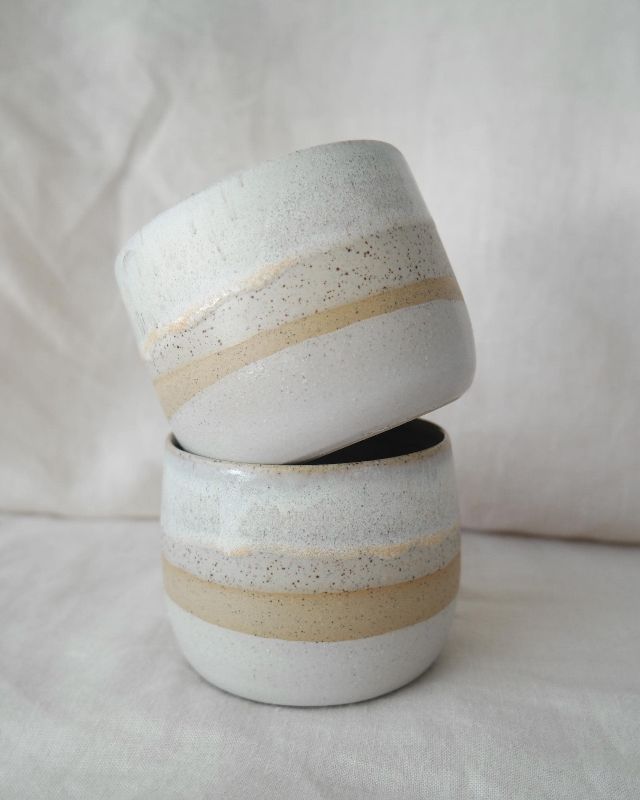 Rustic Ceramic Mug Handmade | Rustic Mug | No Handle Mug | Handmade ...