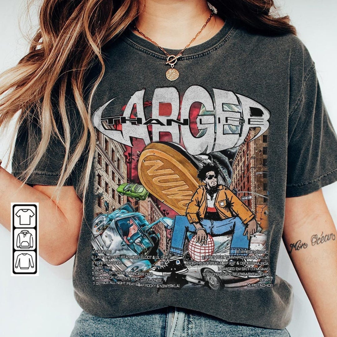 Brent Faiyaz Larger Than Life Album 90s Rap Music Shirt - Etsy