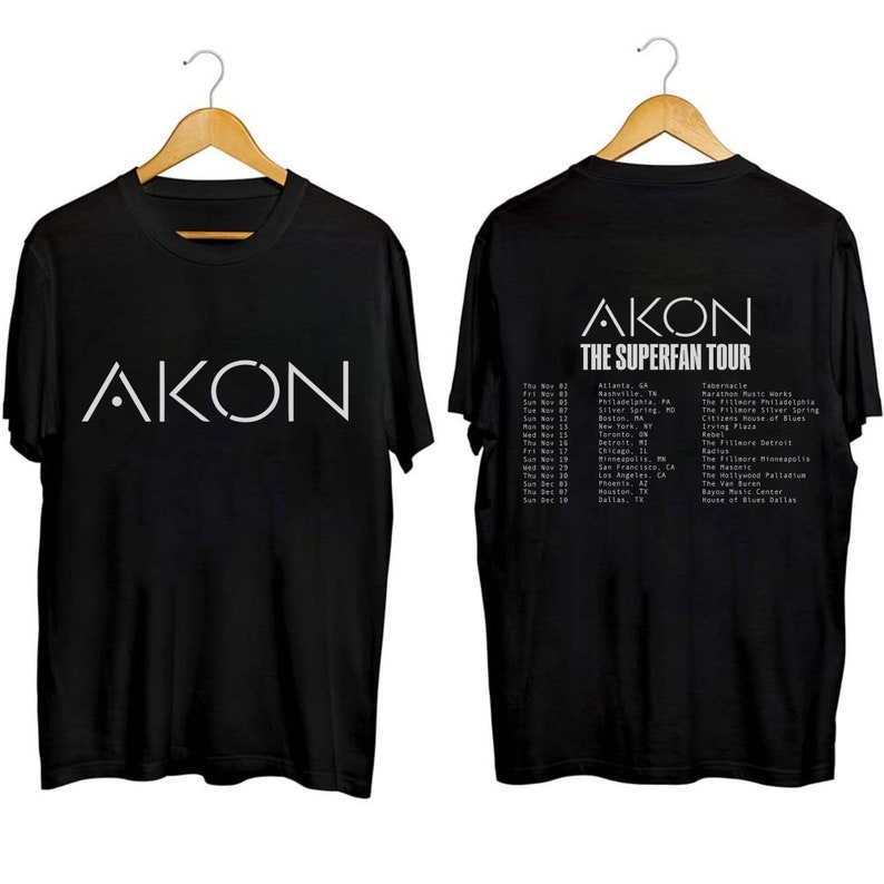Akon the Superfan Tour 2023 Shirt Akon Fan Shirt Akon 2023 - Etsy Canada