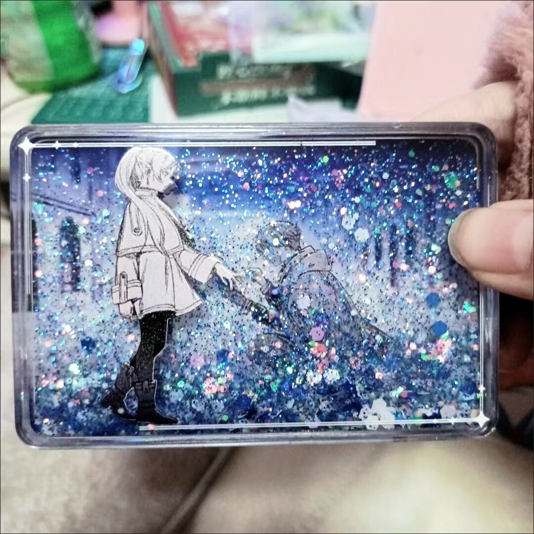 Flowing Sand, Acrylic Brick,acrylic Stand,table Decor,anime Decorations ...