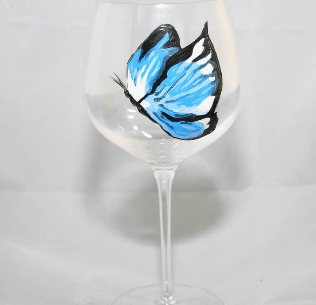 Custom Painted Wine Glasses - Etsy