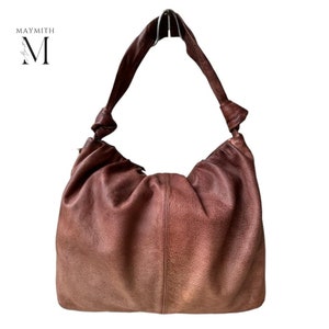 Leather Hobo Bag for Office L Stylish Carry L Daily Use L Color- Sand ...