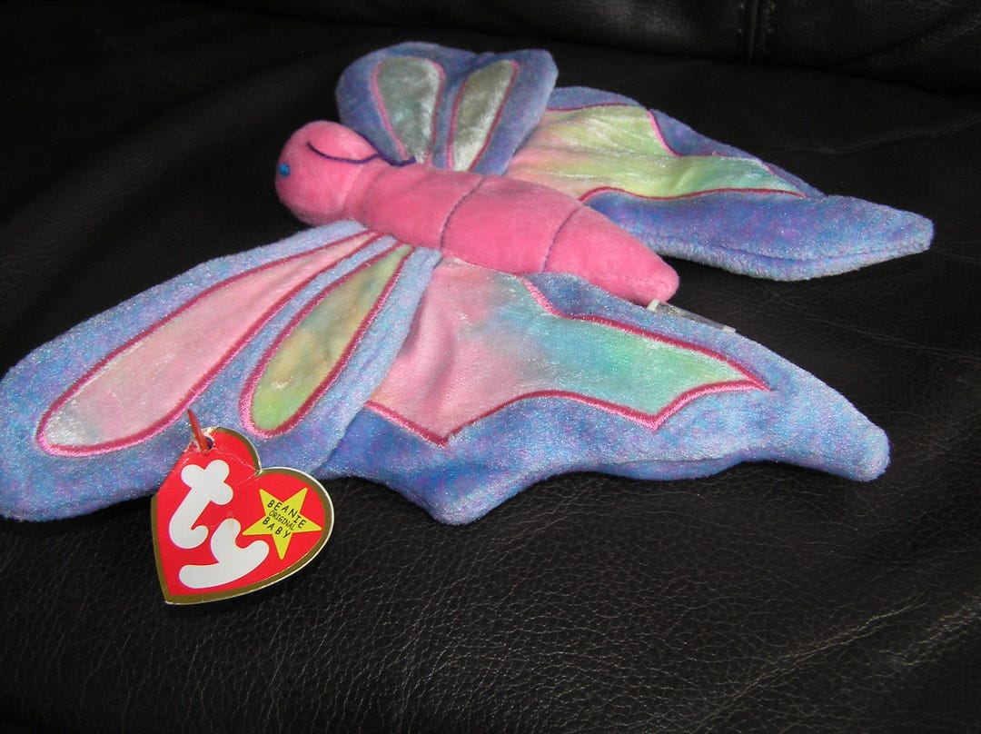 Vintage Ty Flitter Butterfly. With Tak no Tag Protector - Etsy