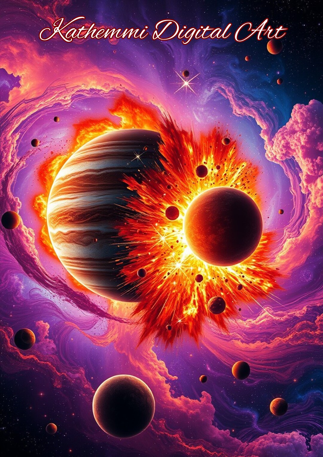 When Two Planets Collide Picture. PNG 2475 X 3500px 300dpi ...