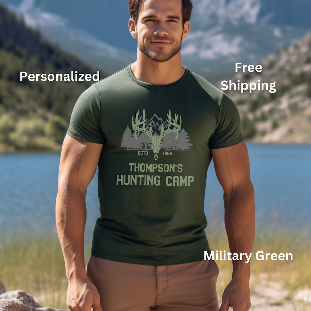 Personalized Hunting Camp Shirt Custom Deer Hunting Gift T-shirt Hunter ...