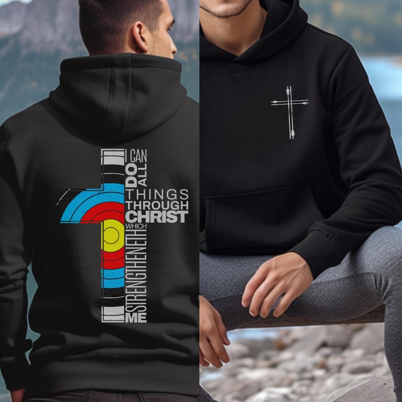 Christian Archery Hoodie, Motivational Bible Verse Sweatshirt - Etsy