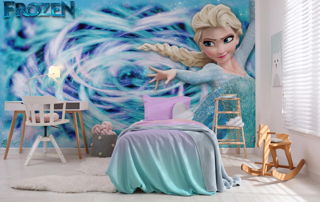 Frozen Wallpaper , Frozen Elsa Themed Kids Wallpaper , Peel and Stick ...