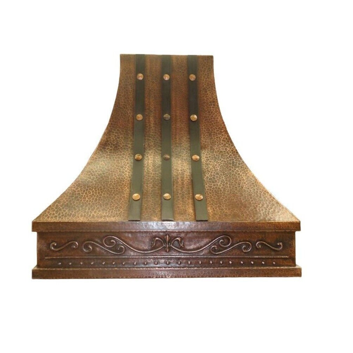 Antique Handmade Pure Copper Range Vented Hood for Kitchen Stove ...