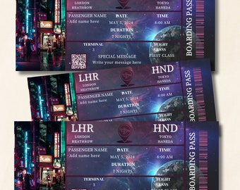 Editable Boarding Pass for Hollywood Los Angeles 2 Templates - Etsy