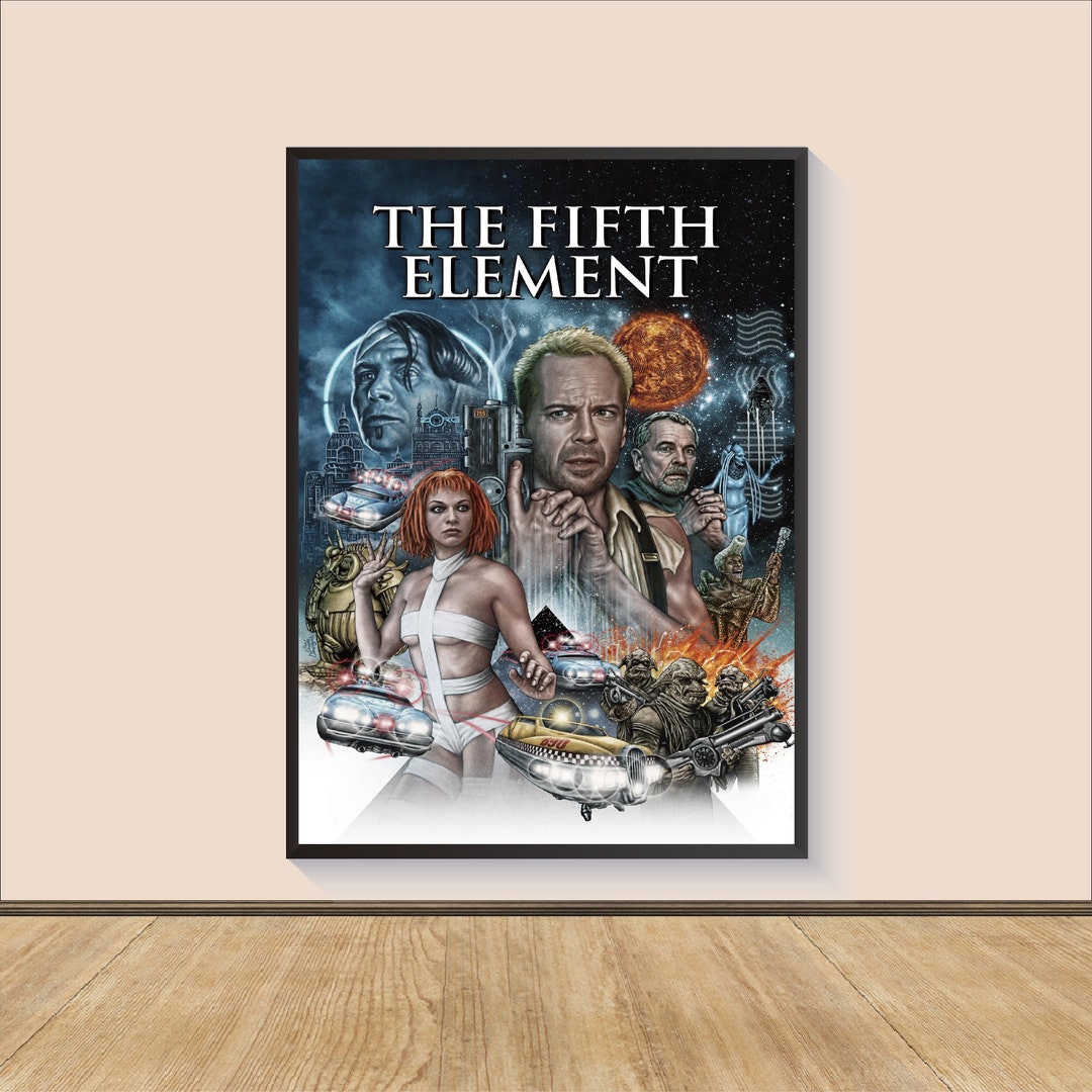 The Fifth Element Movie Poster Print, Canvas Wall Art, Room Decor ...