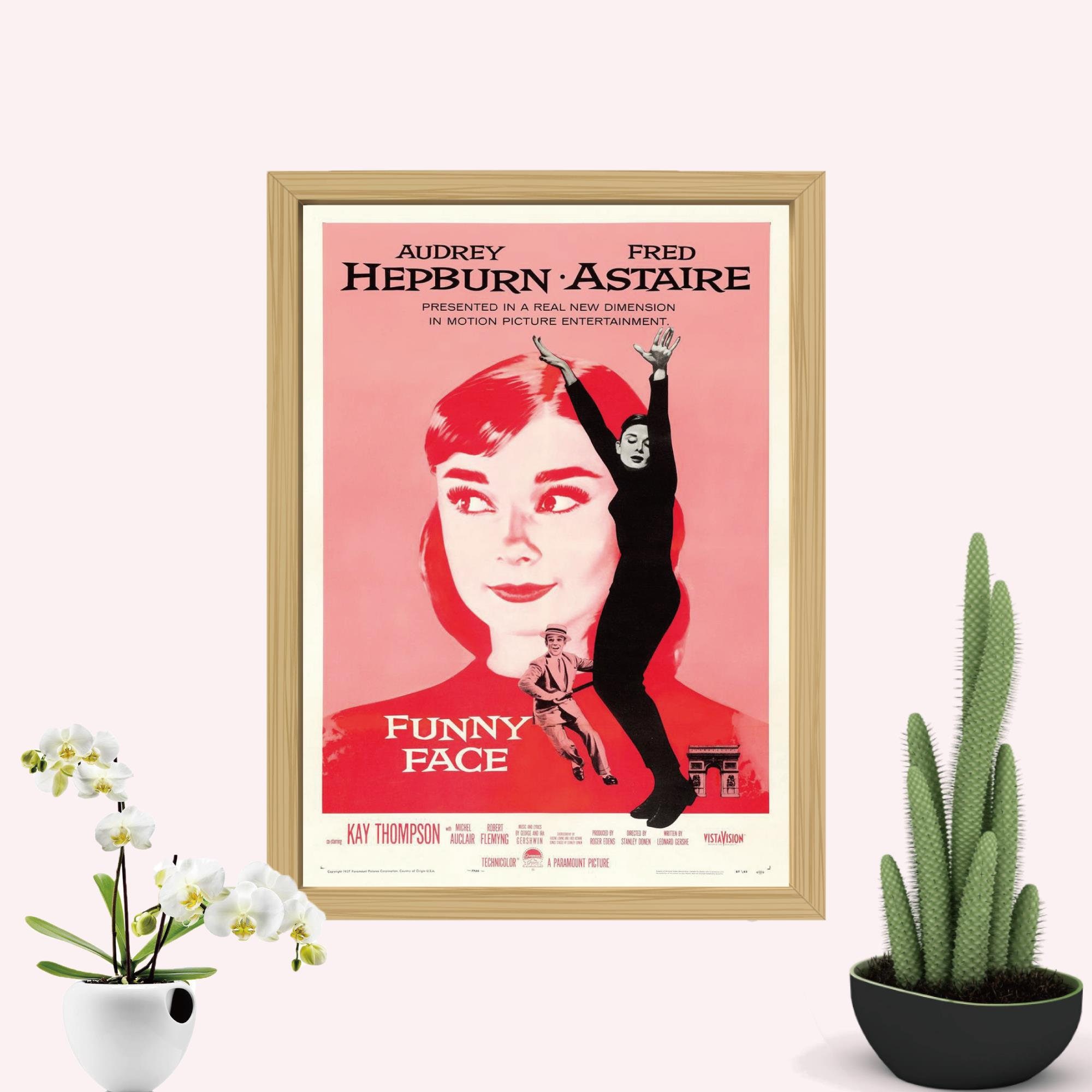 Funny Face Movie Poster, Audrey Hepburn, Vintage Film Canvas Art - Etsy