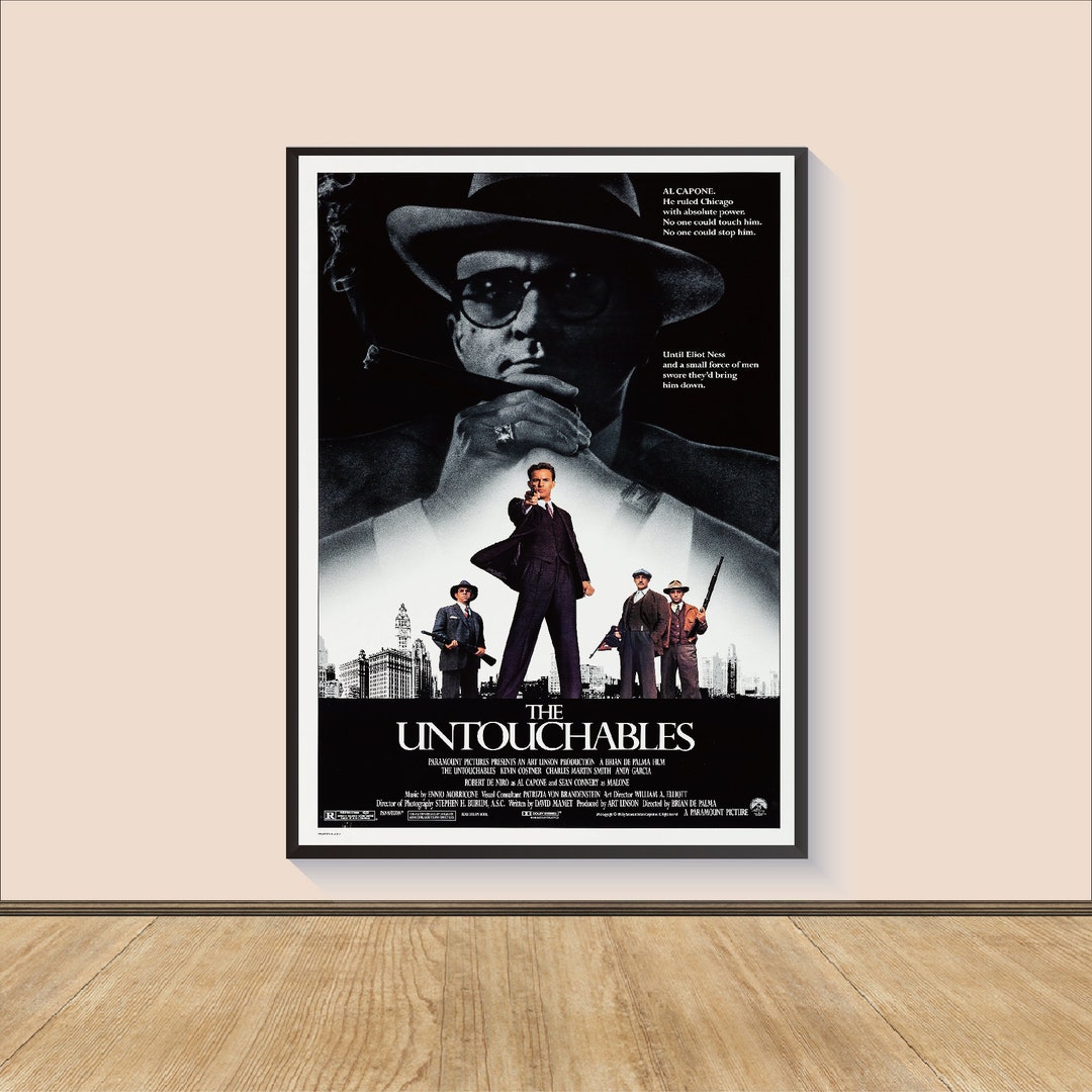 The Untouchables (1987) Movie Poster Print, Canvas Wall Art, Room Decor ...