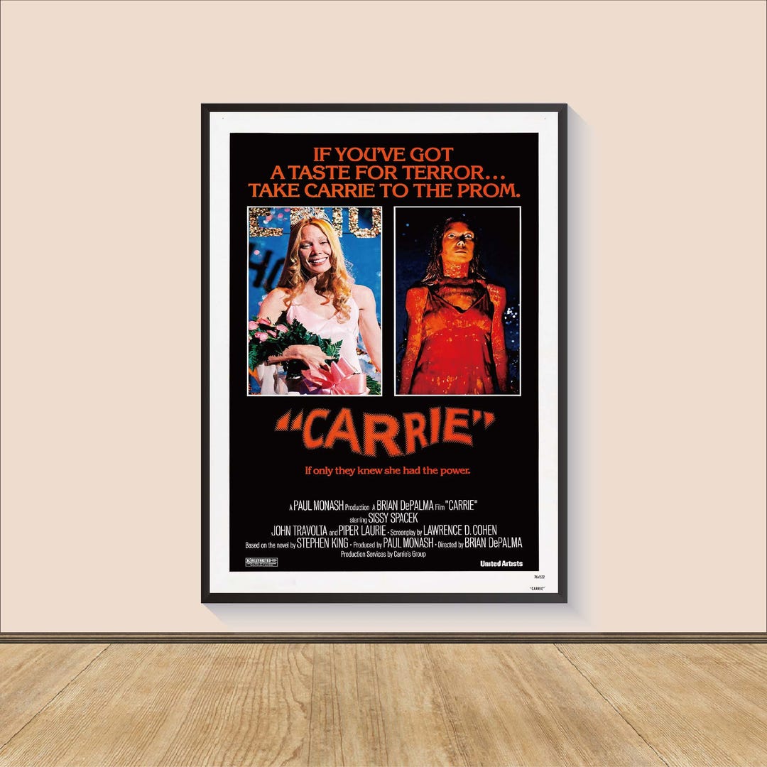 Carrie (1976) Movie Poster Print, Canvas Wall Art - Etsy