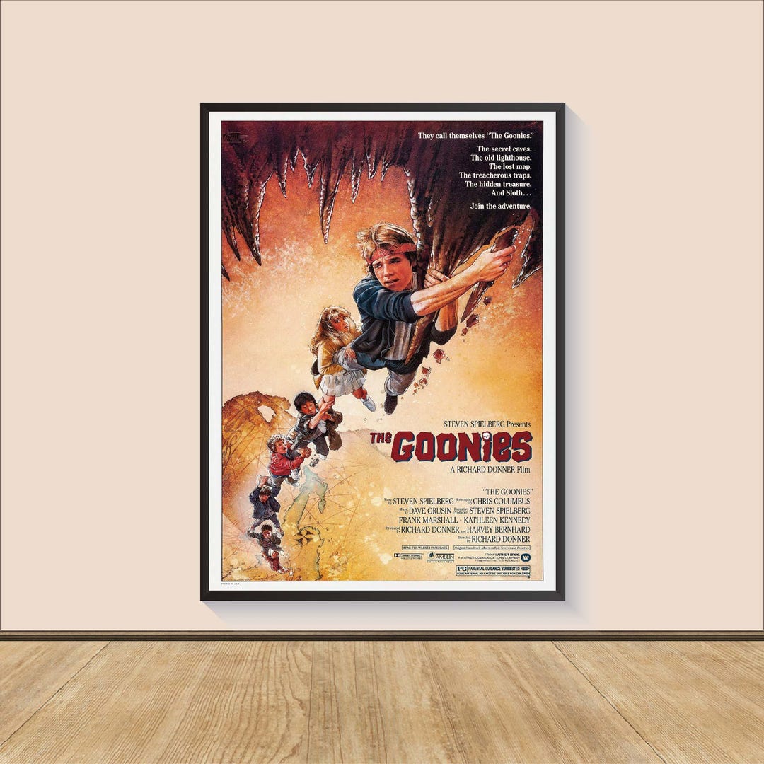 The Goonies Movie Poster Print, Canvas Wall Art, Room Decor, Movie Art ...
