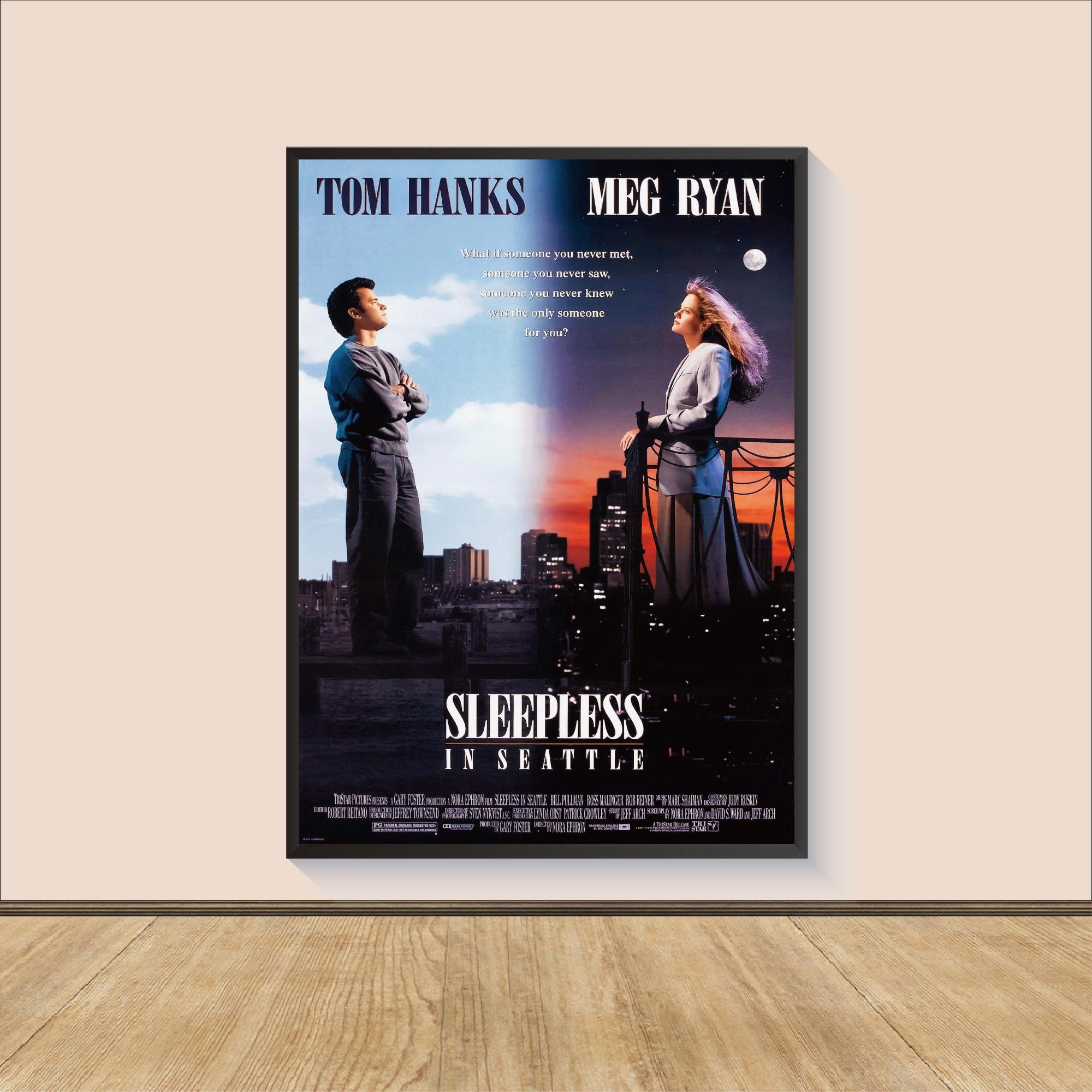 Sleepless in Seattle Movie Poster Print Canvas Wall Art Room - Etsy ...