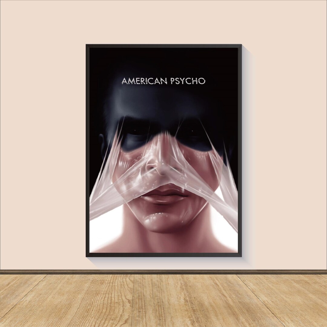 American Psycho Movie Poster Print, Canvas Wall Art, Room Decor, Movie ...