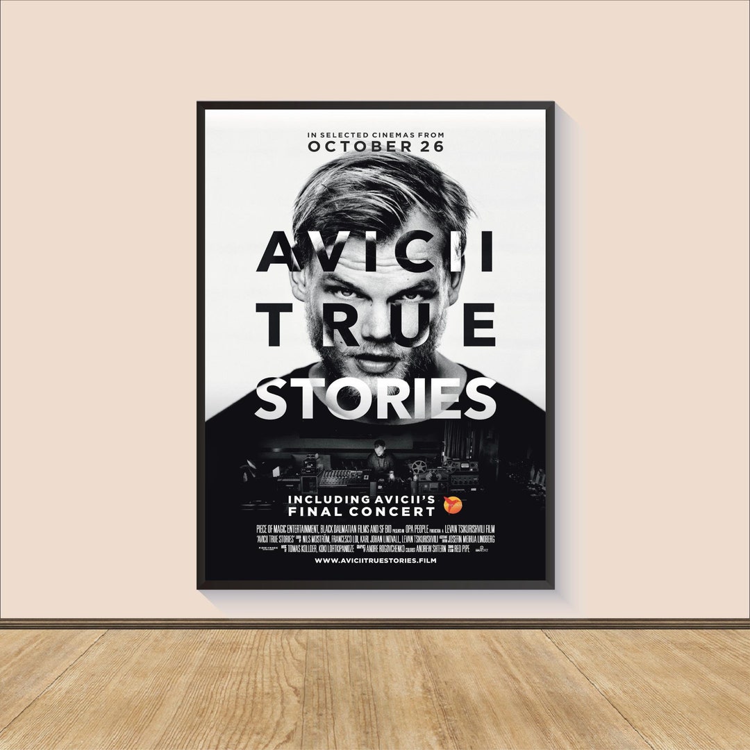 Avicii True Stories Poster, Canvas Wall Art - Etsy