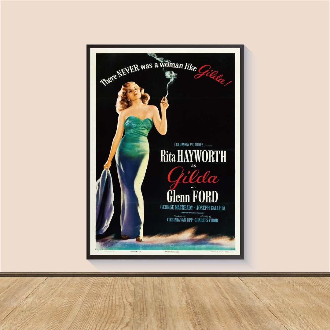 Gilda Movie Poster, Rita Hayworth, Canvas Wall Art - Etsy