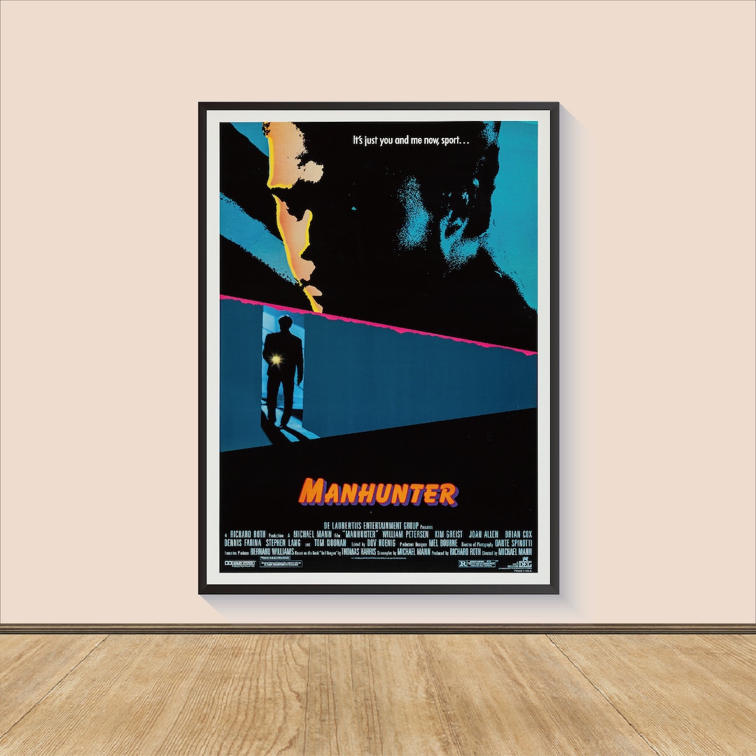 Manhunter (1986) Movie Poster Print, Canvas Wall Art, Room Decor, Movie ...