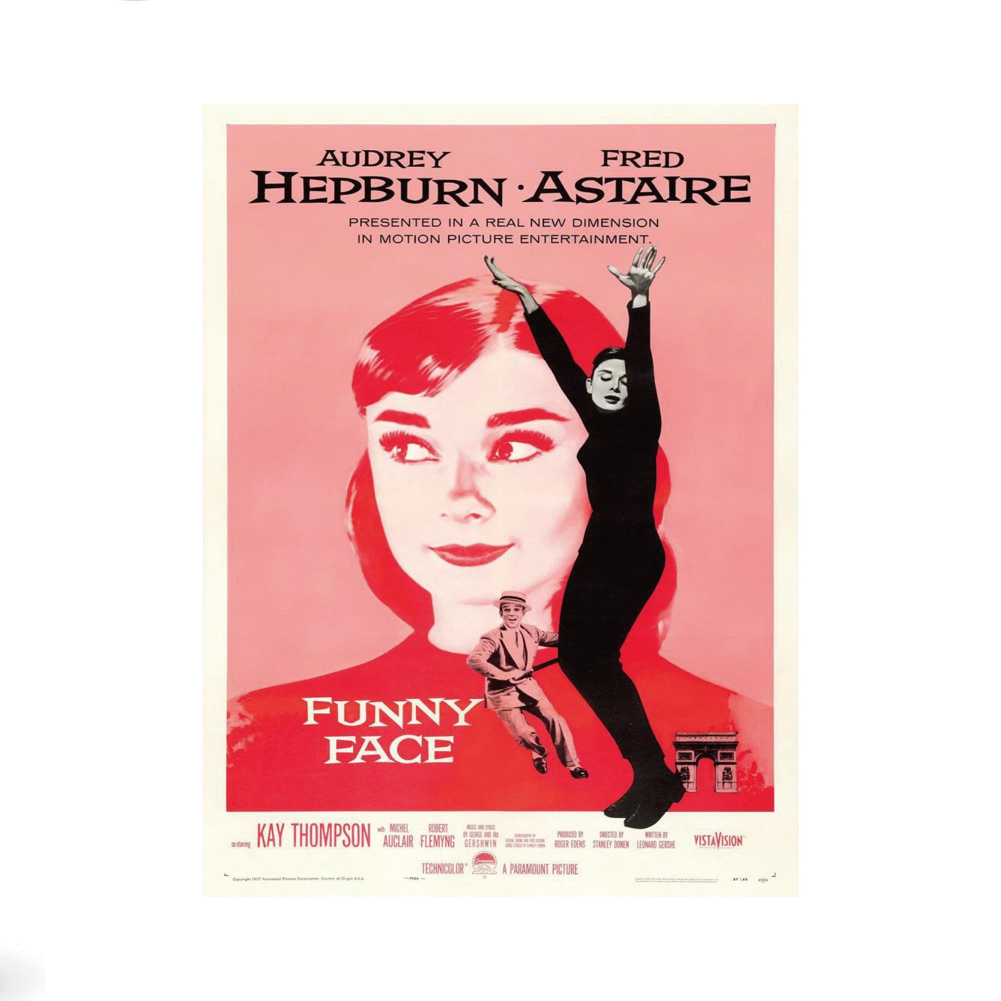 Funny Face Movie Poster, Audrey Hepburn, Vintage Film Canvas Art - Etsy