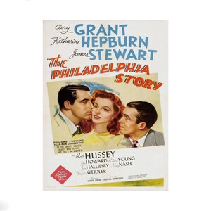 The Philadelphia Story Movie Poster Print, Canvas Wall Art, Room Decor ...